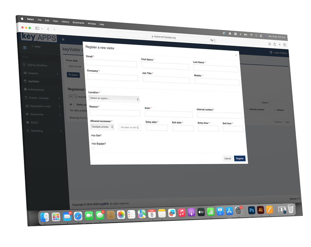 key Visitor – keyBPS Software